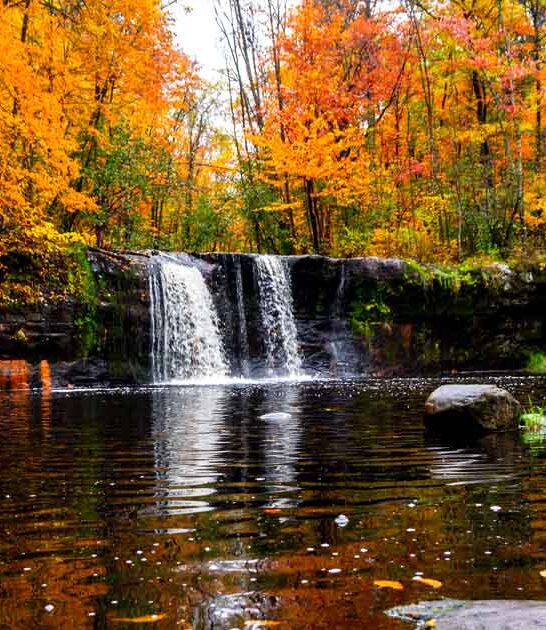 postcard worthy waterfall minnesota ftr