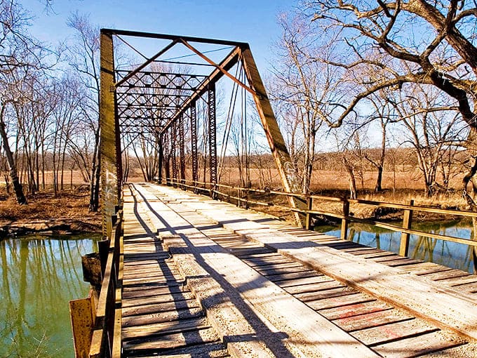 The weathered wooden planks of Airtight Bridge tell a century's worth of stories with each creak and groan.