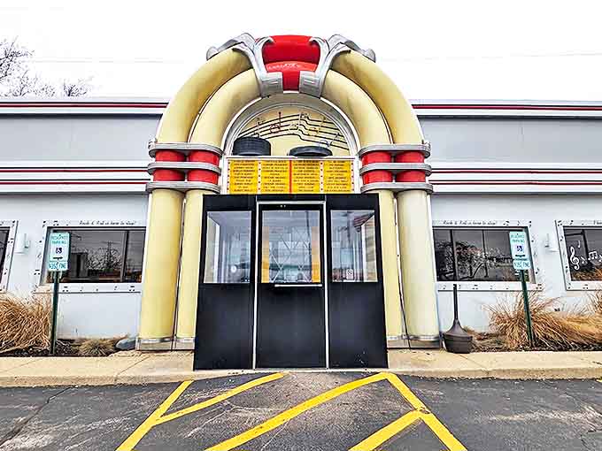 That jukebox entrance isn't just for show; it's a promise that everything inside rocks just as hard as the exterior suggests.