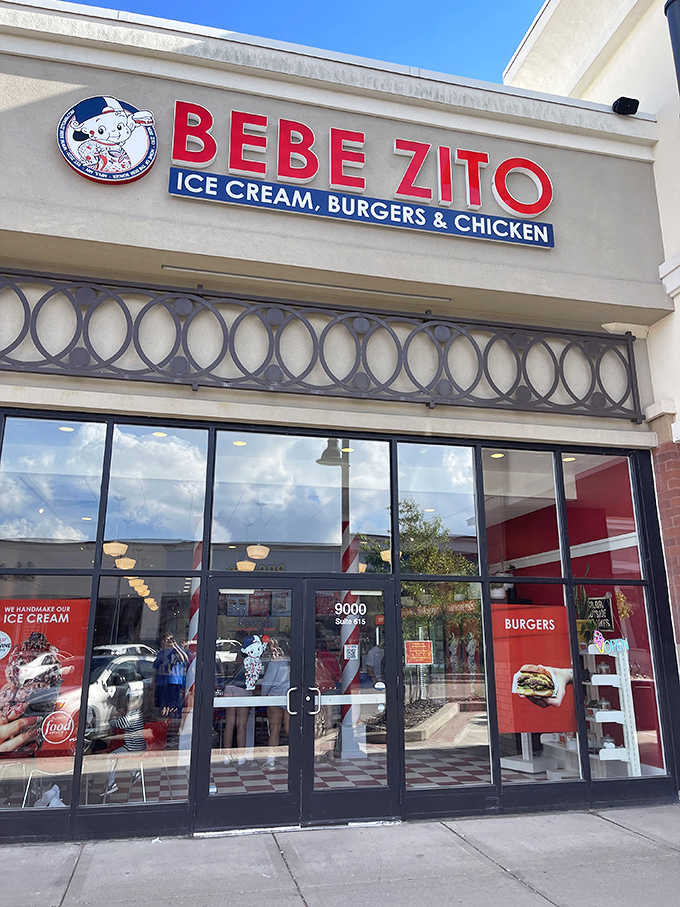 Bebe Zito's storefront beckons with playful charm &ndash; that cartoon mascot isn't just cute, it's practically winking at you with promises of flavor adventures inside.