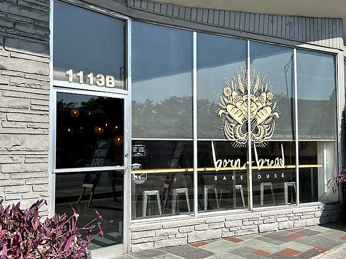 Exterior: A modest storefront with big personality, Born & Bread's simple exterior gives no hint of the butter-laden treasures waiting inside.