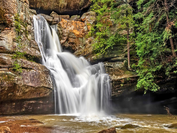 Nature's masterpiece in motion &ndash; where 50 feet of cascading water creates a symphony that even Mozart would envy.