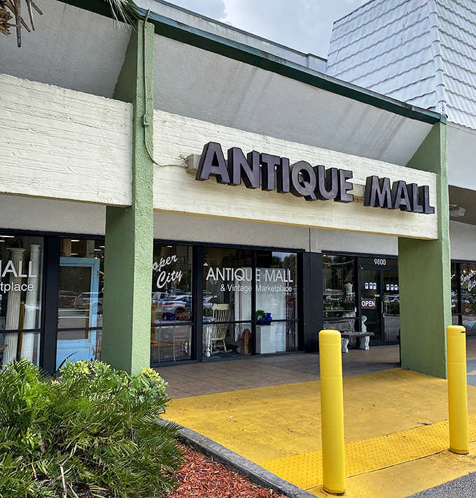 The unassuming facade of Cooper City Antique Mall hides a wonderland of treasures within &ndash; like finding Narnia in a strip mall.