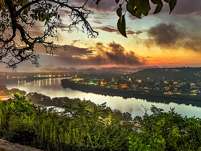 Eden Park: Where Cincinnati's urban landscape dissolves into watercolor perfection, the Ohio River valley unfolds like nature's own canvas.