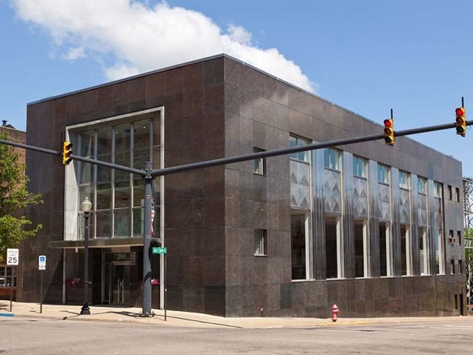 The sleek, modern exterior of the Feline Historical Museum in Alliance belies the whimsical treasures waiting inside this cat-lover's paradise.