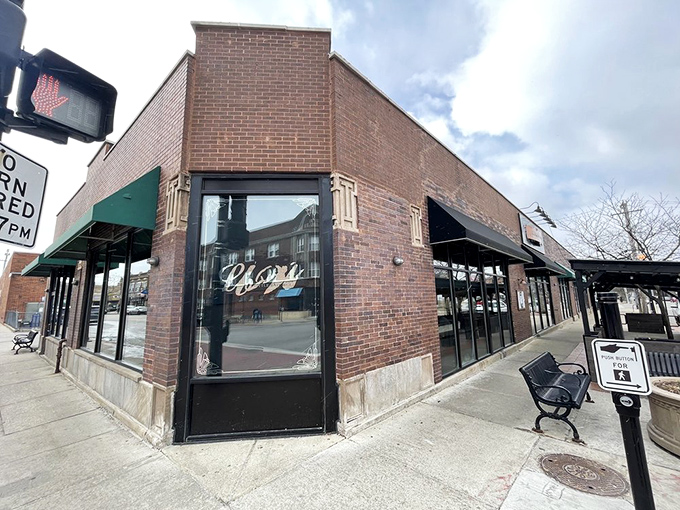 The unassuming brick corner that houses burger greatness &ndash; Little Bad Wolf's exterior promises culinary adventures within.