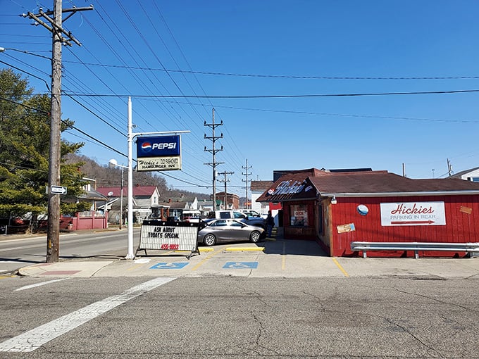 The unassuming red exterior of Hickie's Hamburger Inn hides a burger paradise that's been New Boston's worst-kept secret for decades.