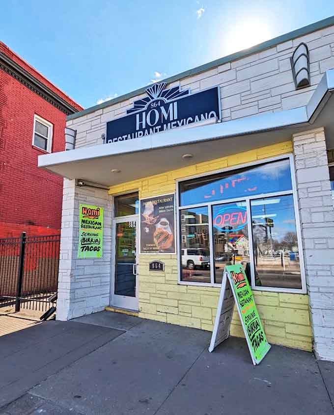 A humble white stone facade with sunny yellow accents, Homi's exterior belies the explosion of authentic flavors waiting inside this St. Paul gem.