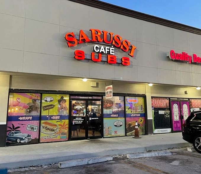 That bold red signage isn't just decoration, it's a beacon calling sandwich lovers from miles around to their destiny.