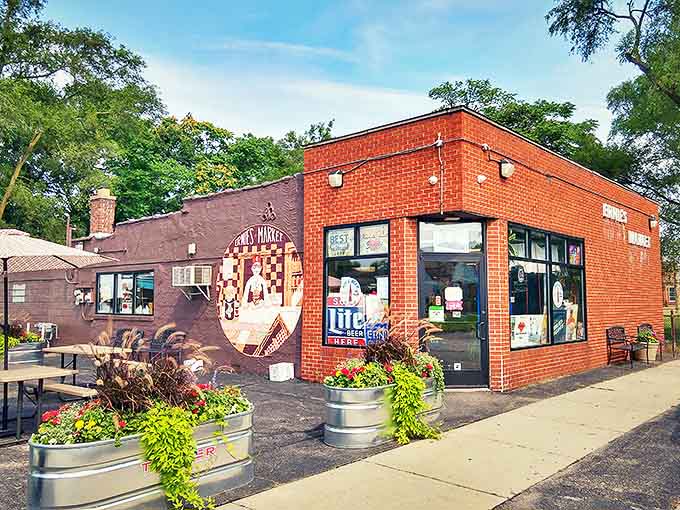 The unassuming brick exterior hides one of Oak Park's best-kept secrets, where monster sandwiches are born and dietary restraint goes to die in the most delicious way possible.