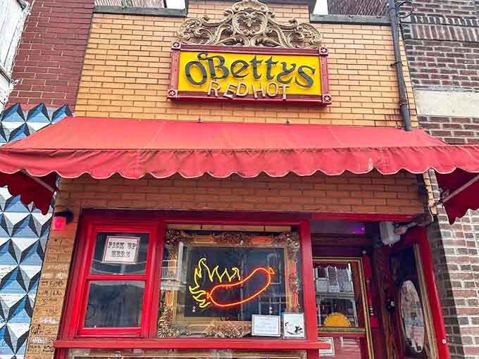 A humble brick building houses burger perfection in Urbana, Ohio. The unassuming exterior belies the culinary treasures waiting inside this beloved local institution.