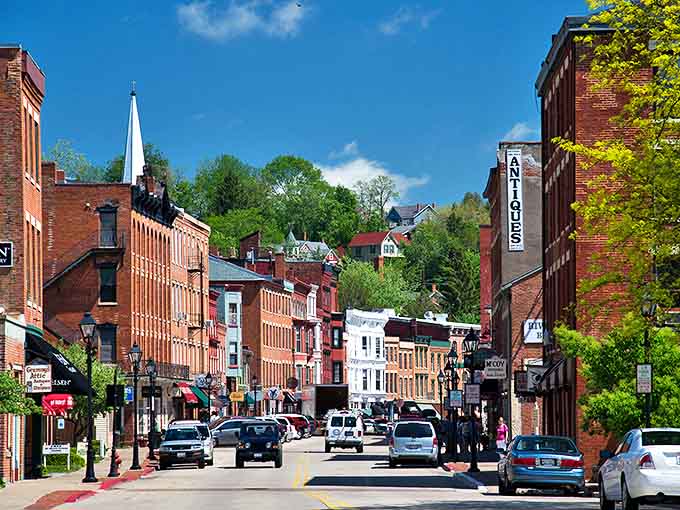 Galena's Main Street unfolds like a Victorian novel come to life, each brick building a chapter in the town's fascinating story.
