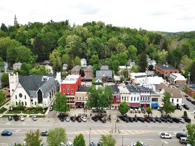 Granville's picture-perfect downtown looks like a movie set, but the genuine small-town charm is 100% real – no Hollywood magic required.
