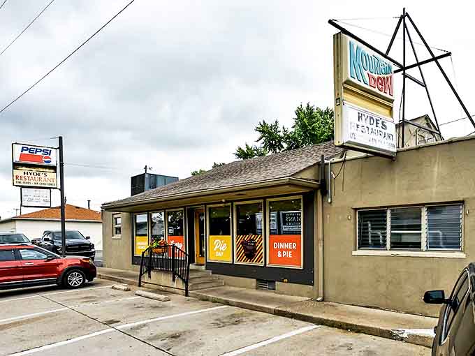 Hyde's Restaurant stands unassumingly on Hamilton's west side, its vintage Mountain Dew sign beckoning hungry travelers with promises of homestyle cooking.