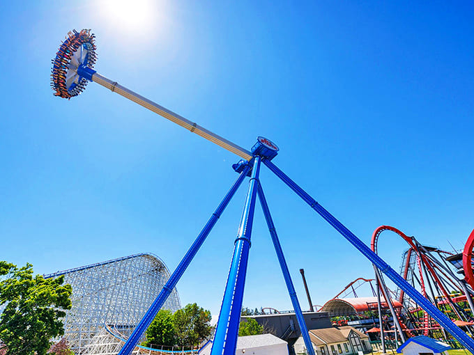 That blue giant isn't compensating for anything, it's just genuinely that confident in its ability to terrify you.