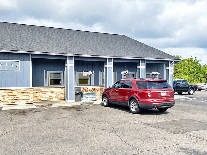 The unassuming blue exterior hides a sugary paradise that locals have been keeping mostly to themselves for years.