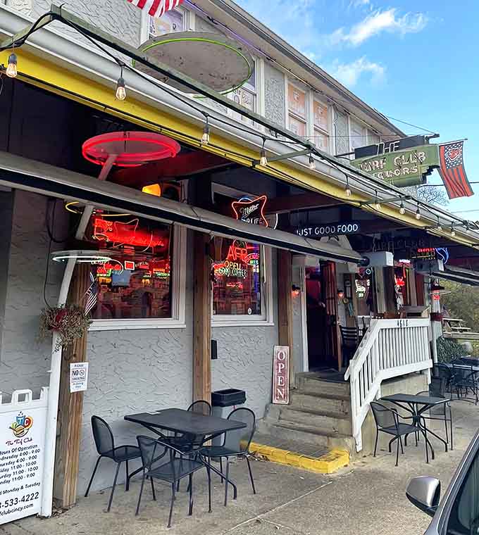 That neon glow isn't just decoration, it's a promise of the deliciousness waiting inside this Walton treasure.