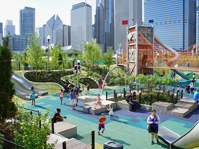 Maggie Daley Park: Where Chicago's architectural ambition meets playground fantasy, creating an urban oasis that makes adults wish they were kids again.