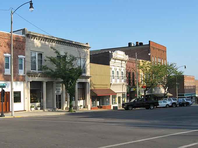 Classic American main streets like this prove that small-town charm isn't extinct, just patiently waiting for you to slow down and notice.