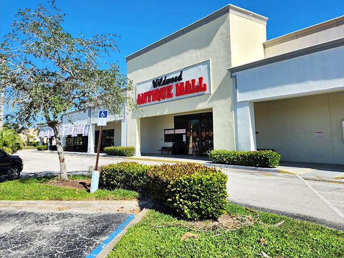 The unassuming exterior of Wildwood Antique Mall hides a treasure trove that would make Indiana Jones trade his whip for a shopping cart and comfortable shoes.