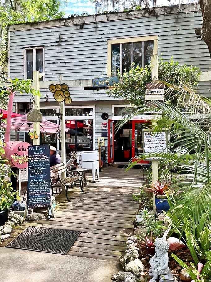 This charming exterior practically begs you to come inside and stay for a while, like a hug in building form.