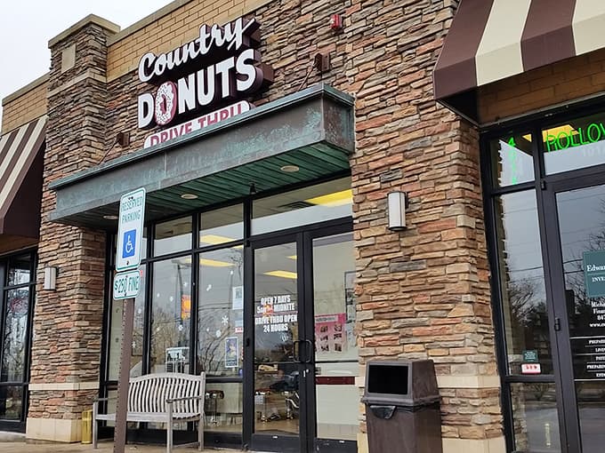The unassuming exterior hides a treasure trove of fried dough perfection that's been making Elgin residents very happy for years.