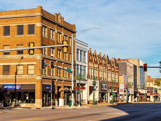 Galesburg's historic downtown skyline stands as a testament to architectural preservation, where every brick tells a story of Midwestern resilience.