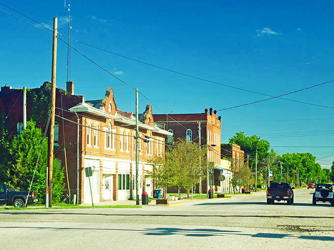 Historic charm meets small-town America in Sumner, Illinois, where brick buildings stand as sentinels of a simpler time.