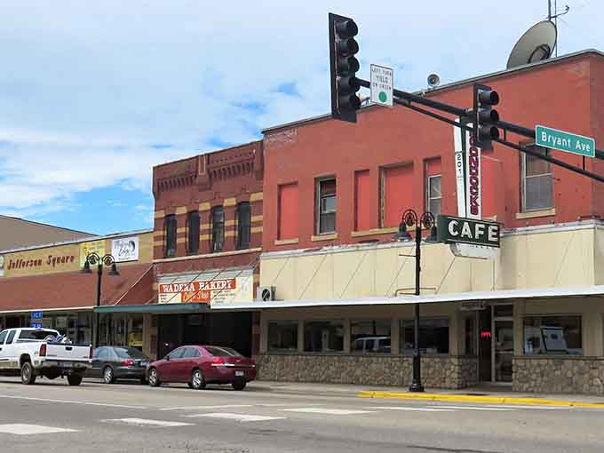 Wadena's charming downtown storefronts stand as colorful sentinels of small-town America, where brick buildings tell stories of generations past.
