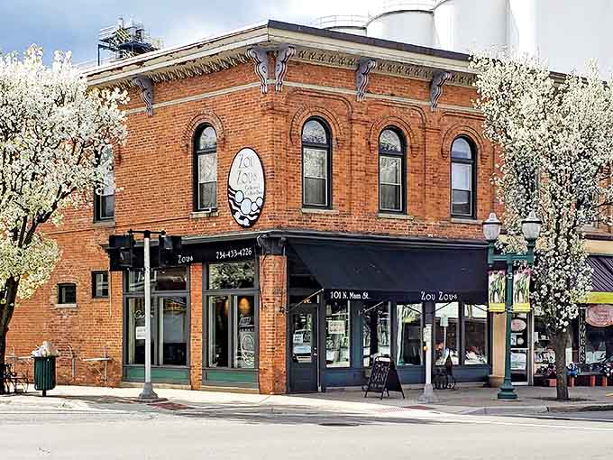 A historic brick cornerstone transformed into Chelsea's own little Paris, Zou Zou's stands proudly with spring blossoms framing its timeless fa&ccedil;ade.