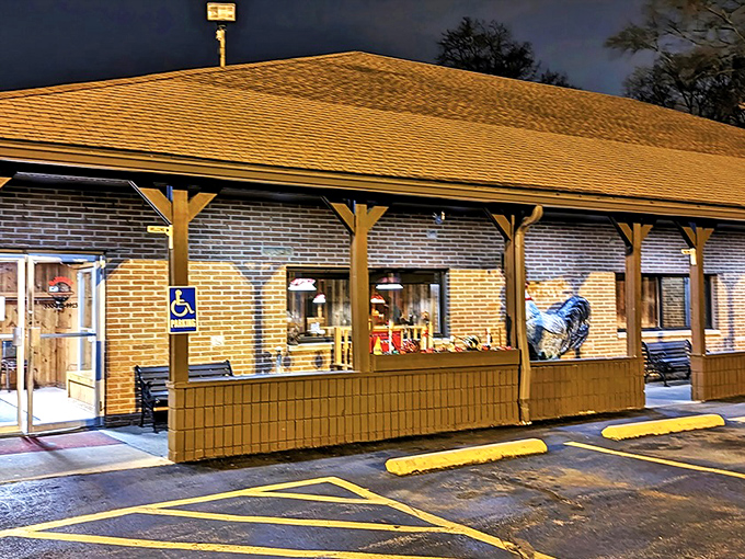 The unassuming brick exterior of DeVore's Hopocan Gardens hides a fried chicken paradise that locals have treasured for generations.
