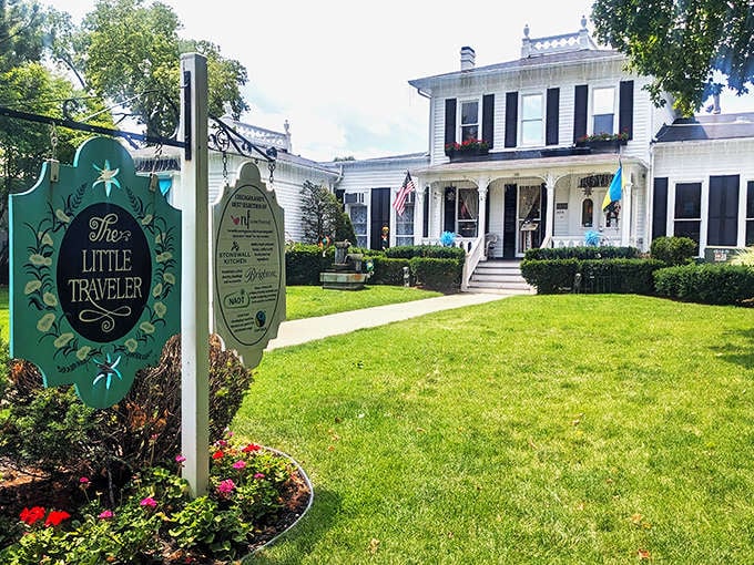 That classic mansion exterior isn't just for show, it's your first hint that something special awaits inside those doors.