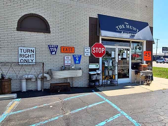 The unassuming exterior of On The Hunt Antiques belies the wonderland of vintage treasures waiting inside this Waterford Township time capsule.
