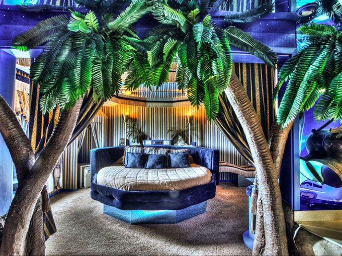 Step into a world of exotic luxury in this Arabian Nights-inspired bedroom, where every detail whispers tales of distant lands.