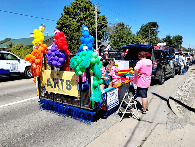 Arts in the Park transforms ordinary spaces into vibrant celebrations of creativity, with colorful displays that brighten both the landscape and spirits.