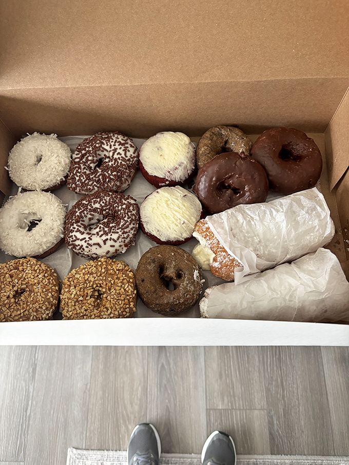 Assorted Donuts: A dozen reasons to smile &ndash; from coconut-topped to chocolate-glazed, each one handcrafted with decades of donut wisdom.