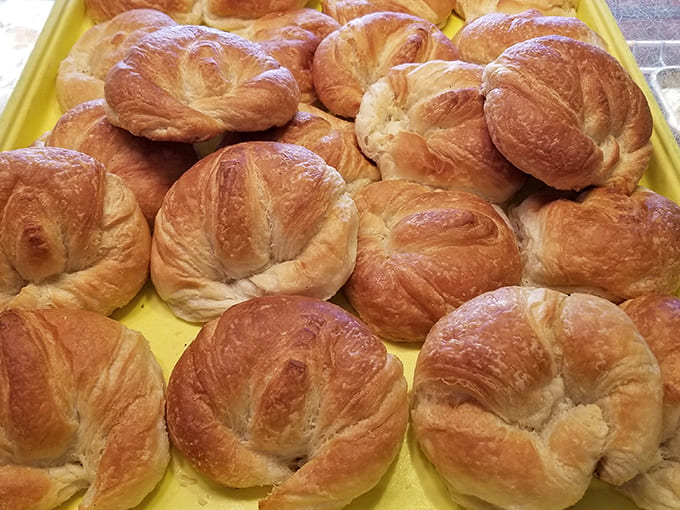 Architectural marvels of laminated dough, these croissants have more layers than your favorite prestige TV drama.