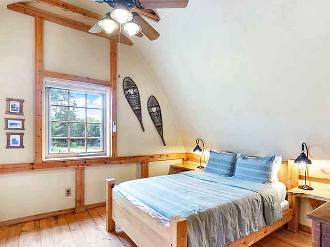 Another bedroom sanctuary awaits, where simple elegance meets rustic charm, and the hardest decision you'll make is whether to nap or explore.