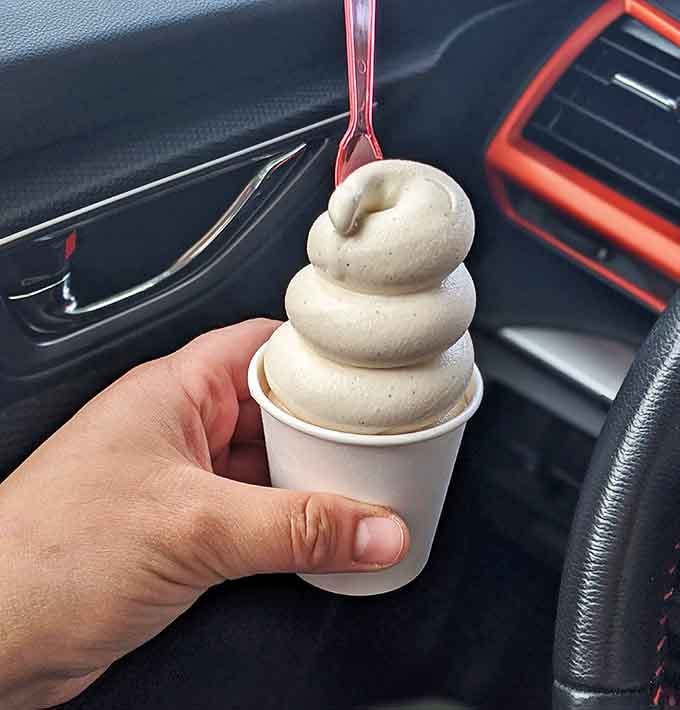 Brown butter soft serve that swirls like a dairy dream, transforming Bogart's signature flavor into a cool, creamy summer essential.