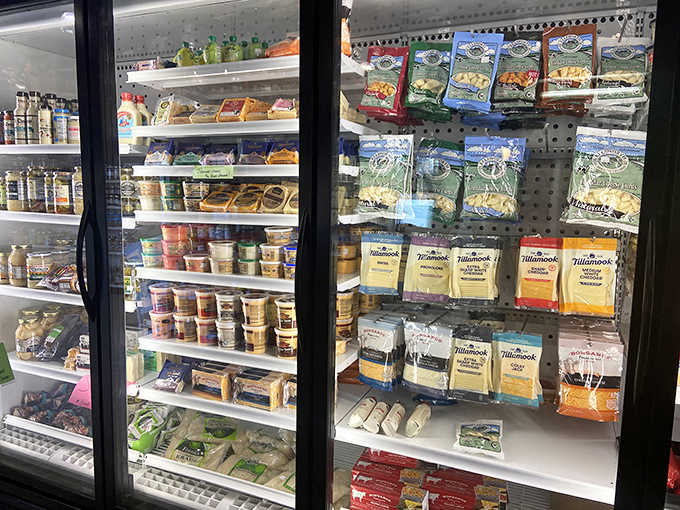 The refrigerated cases hold a United Nations of cheeses, from squeaky-fresh local curds to aged imports that have been dreaming of meeting your crackers.
