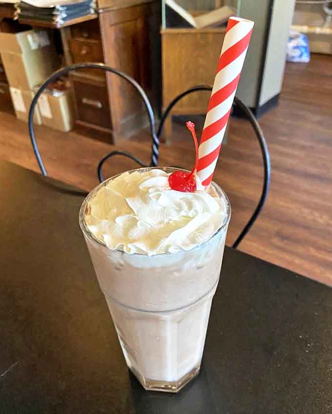 This isn't one of those sad fast-food shakes you can immediately sip &ndash; this magnificent creation requires patience, a spoon, and a moment of gratitude.