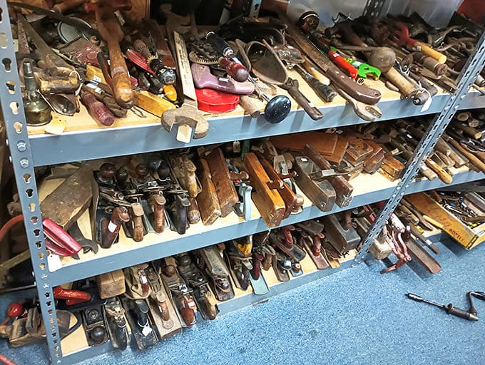 Tool heaven for the serious collector! These weathered implements tell stories of craftsmanship from an era when "handmade" was the only option.