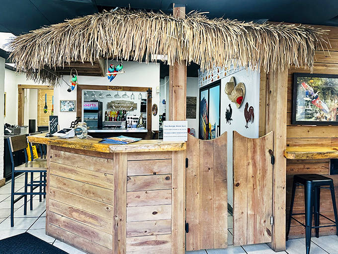 Where culinary dreams begin &ndash; a palm-thatched bar that serves as the gateway to flavor country.