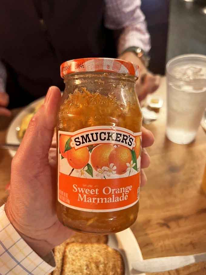 Sweet orange marmalade ready to transform your toast into something special, because details matter even at breakfast.