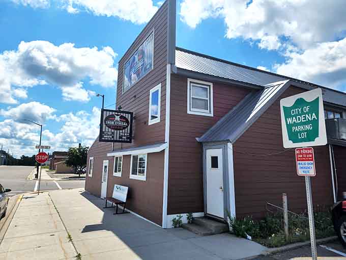 Iron Corral's unassuming exterior belies the treasures within, where local craftsmanship finds a showcase in this community cornerstone.