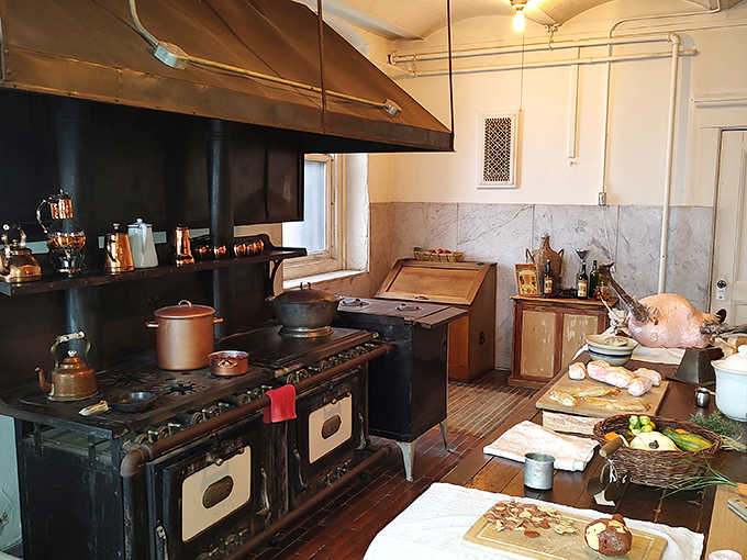 Culinary command center where staff prepared feasts without modern conveniences. Those cooks weren't just cooking&mdash;they were performing culinary Olympic events daily.