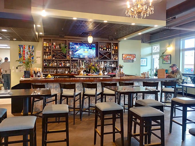 The bar area strikes that perfect balance &ndash; elegant enough for a special occasion, yet comfortable enough to become your regular Friday night spot.