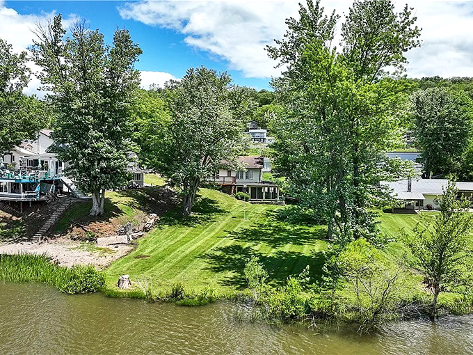 Lawn goals and lake views &ndash; where perfectly manicured grass meets the wild beauty of Seneca's shoreline.