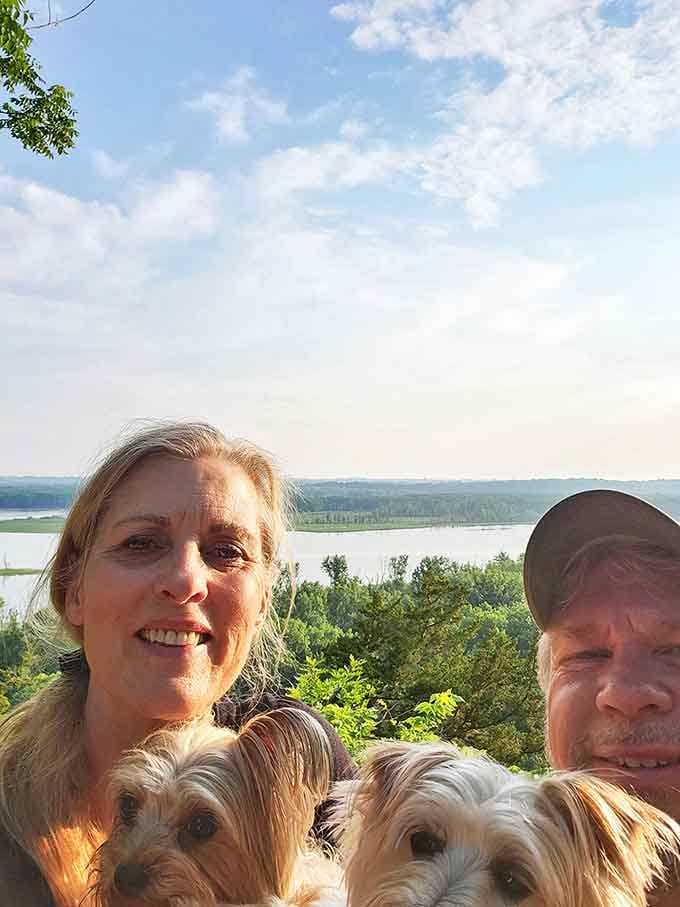 Happy explorers with their four-legged companions, collecting memories more valuable than anything Amazon could deliver.