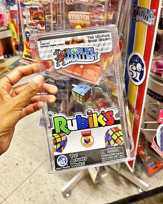 The world's smallest Rubik's Cube proves good things come in tiny packages &ndash; and frustration knows no size limitations.